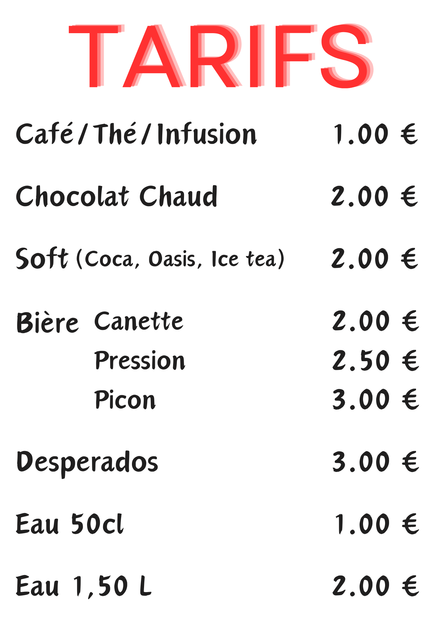 REGLEMENT BUVETTE - Sportyneo